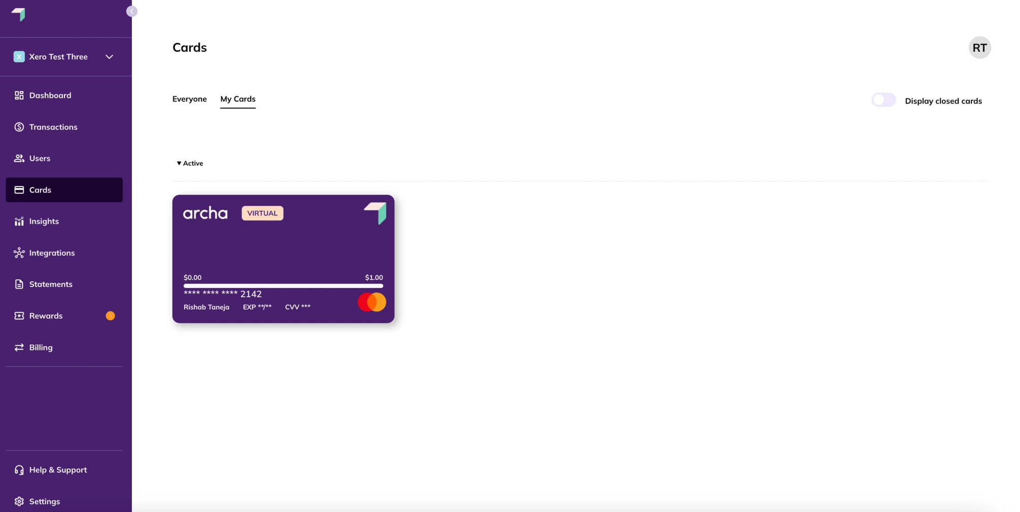 How to activate Virtual Cards